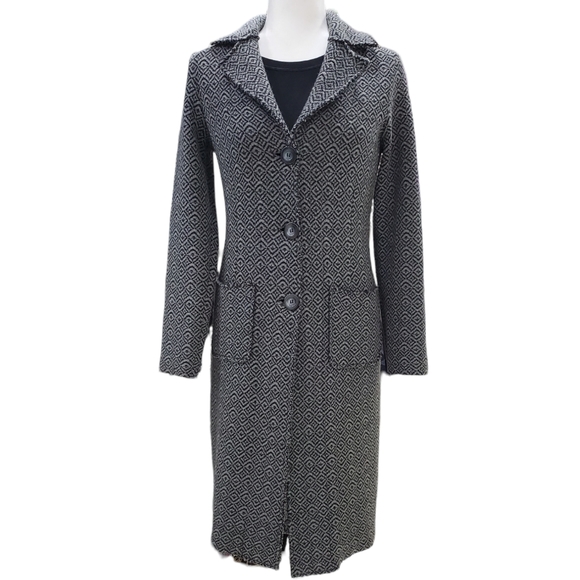 Nine West | Jackets & Coats | Nine West Knit Duster Womens Small Black ...